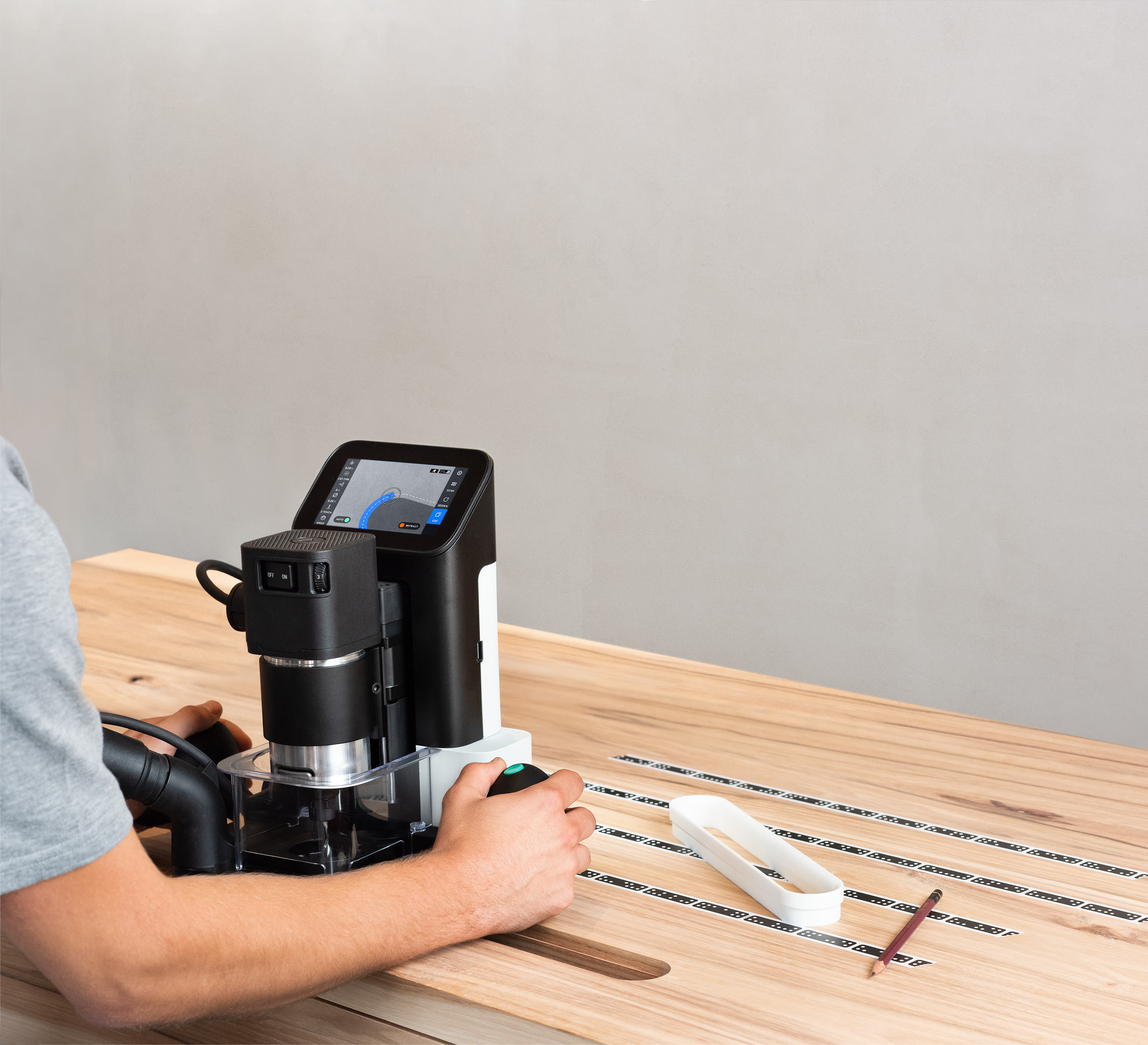 Shaper Origin Handheld CNC Router Demonstration - NextFab